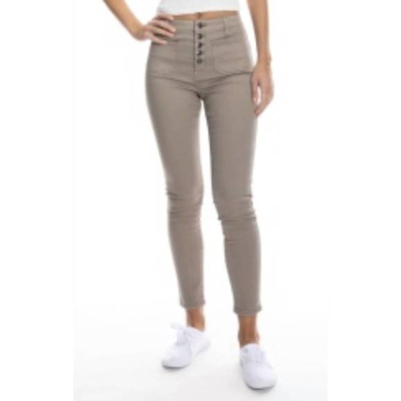 Oat New York | Jeans | New Oat New York High Rise Skinny Jean In Khaki ...